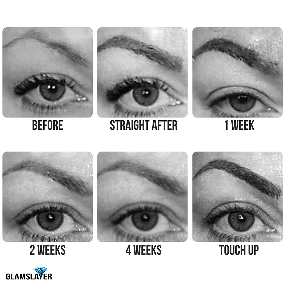 SEMI-PERMANENT EYEBROW TATTOO | cost | before and after photo